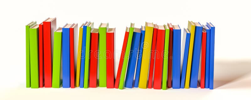 Row Colorful Books Stock Illustrations – 654 Row Colorful Books Stock ...