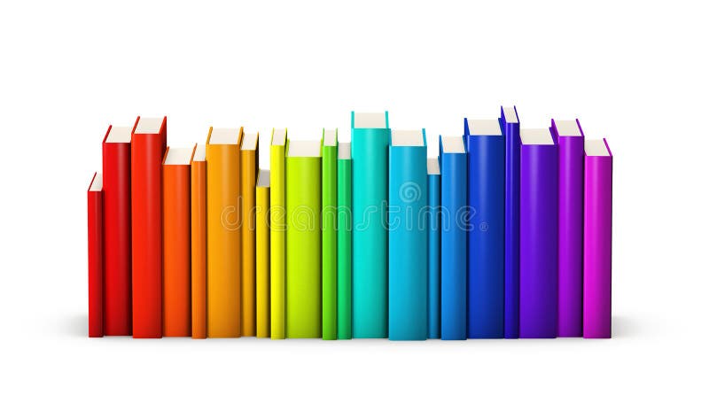 Colorful books stock illustration. Illustration of stady - 53048321