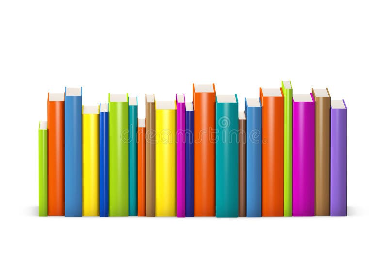 Colorful books stock illustration. Illustration of group - 78271886
