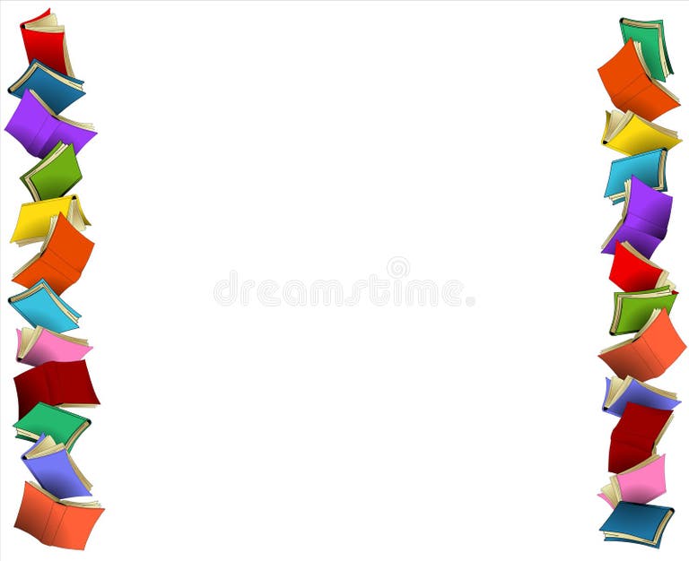 Books Border Stock Illustrations – 7,492 Books Border Stock ...