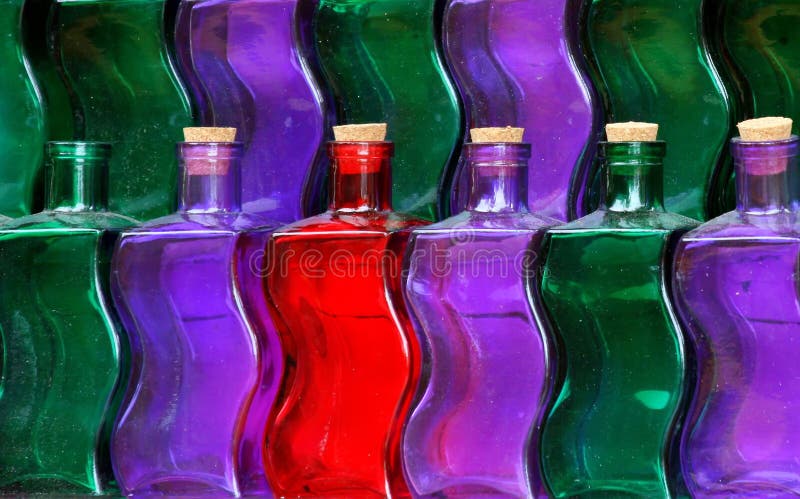 Colorful Bottles stock image. Image of abstract, wavy - 11078331