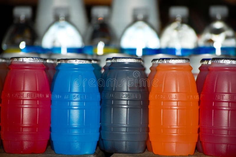 Colorful Bottles stock image. Image of colour, refreshment - 12849281