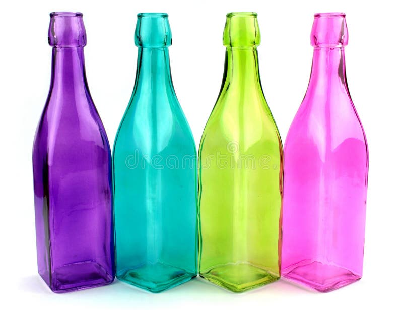 Colorful bottles stock photo. Image of background, green - 27759754