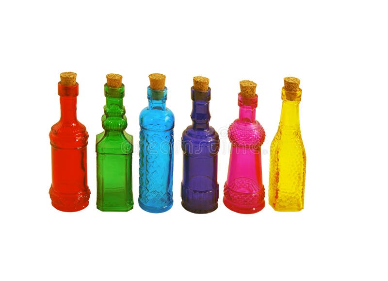 Colourful bottles 2 stock photo. Image of store, green - 20619324