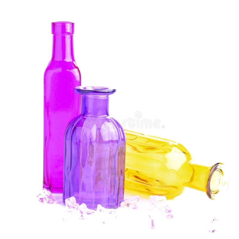 Colorful bottles stock image. Image of bottles, empty - 56880353