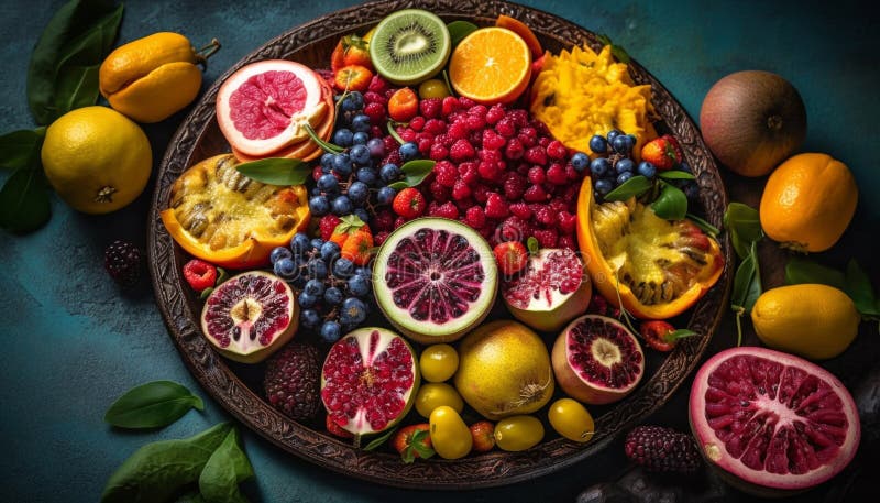 A Colorful Bowl of Fresh, Organic Citrus Fruit for Healthy Eating ...
