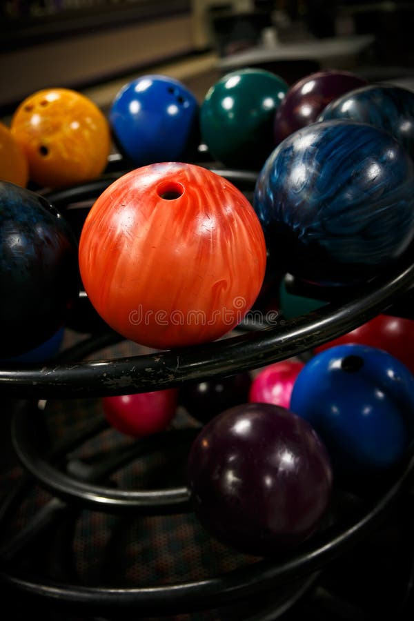 Colorful Bowling Balls stock photo. Image of generated - 63342810