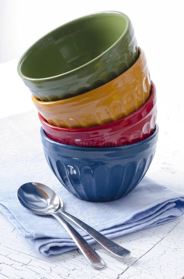 Colorful bowls stock image. Image of group, buffet, dishware - 52075573