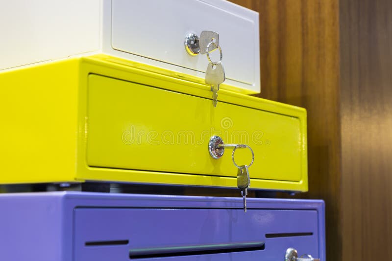 Colorful Box Safe with Keys Stock Photo - Image of savings, safety ...