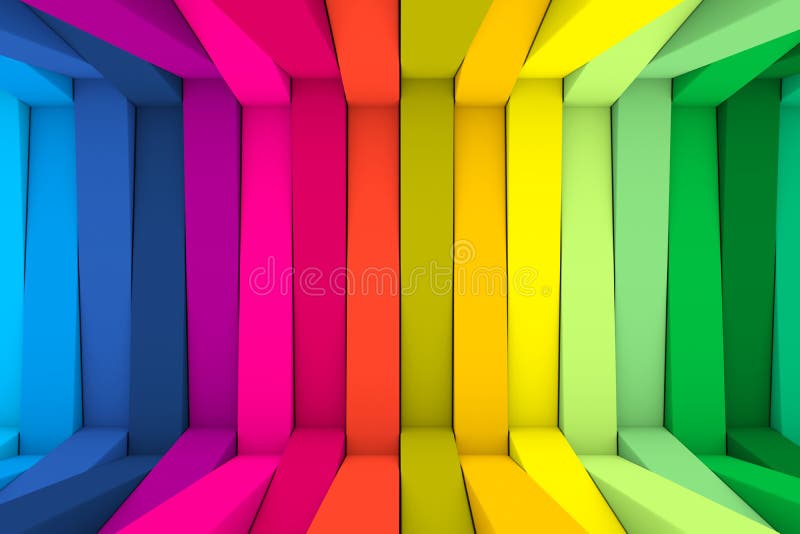 Colorful Boxes Abstract Background 3D Stock Illustration - Illustration ...