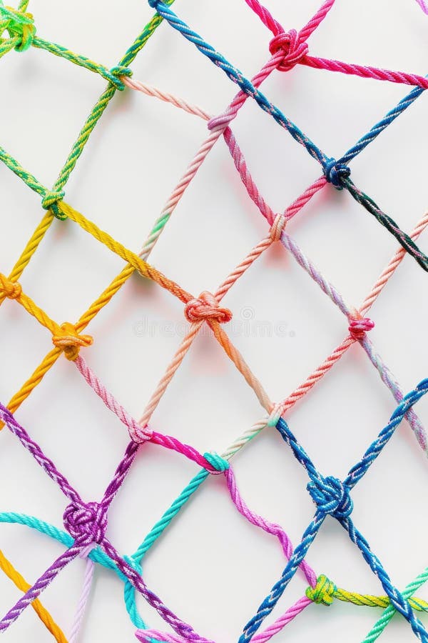 Colorful Braided Ropes stock image. Image of generated - 370023431