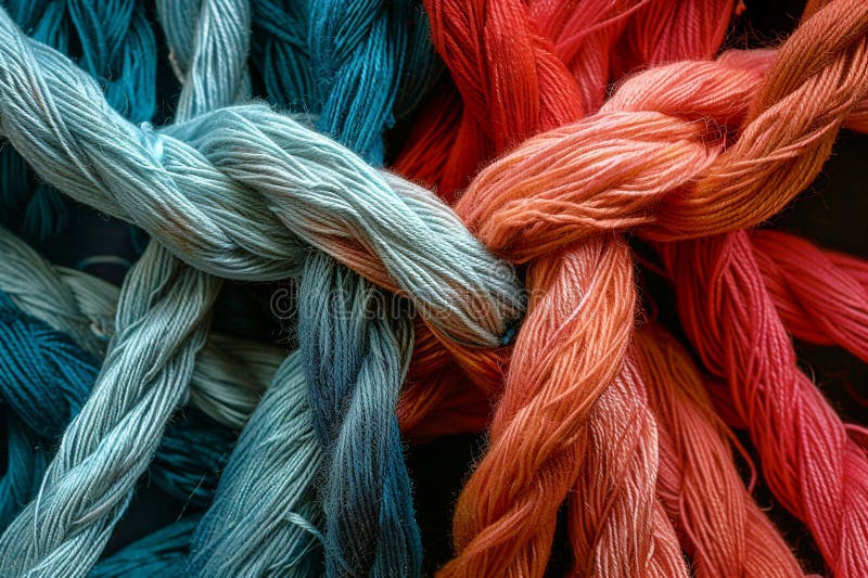 Colorful Braided Threads stock illustration. Illustration of craft ...