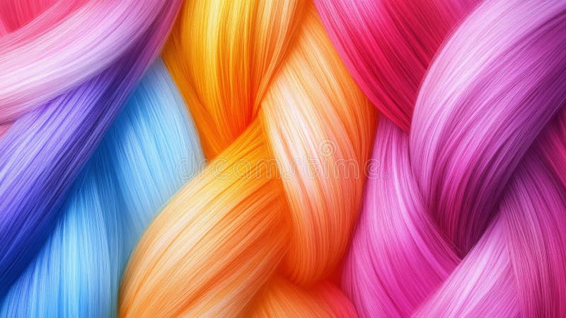 Colorful Braided Yarn Texture Background Stock Illustration ...
