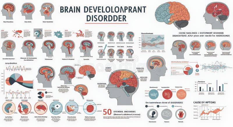 Colorful Brain Development Disorder Infographic: Data Visualization ...