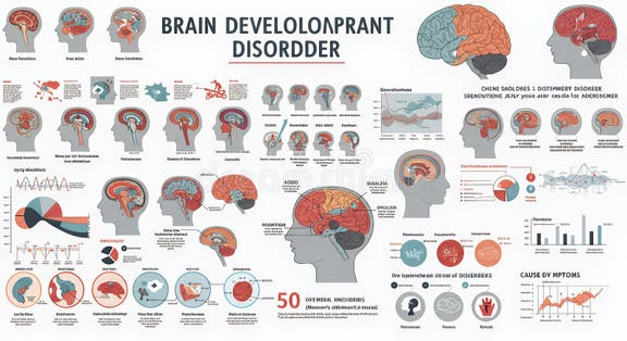 Colorful Brain Development Disorder Infographic: Data Visualization ...