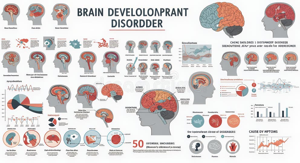 Colorful Brain Development Disorder Infographic: Data Visualization ...