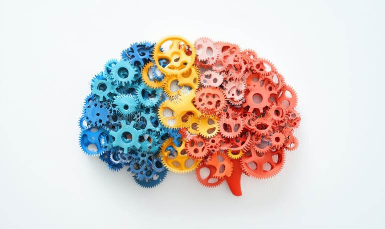 Colorful Brain Gears Representation of Cognitive Processes and ...