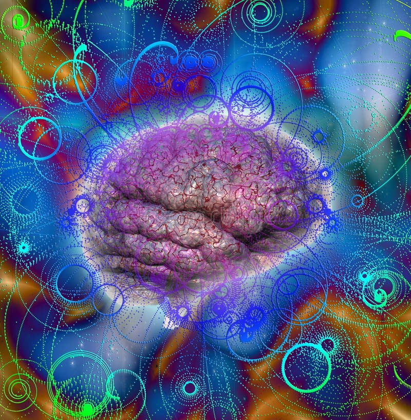 Colorful Brain stock illustration. Illustration of creativity - 130799706