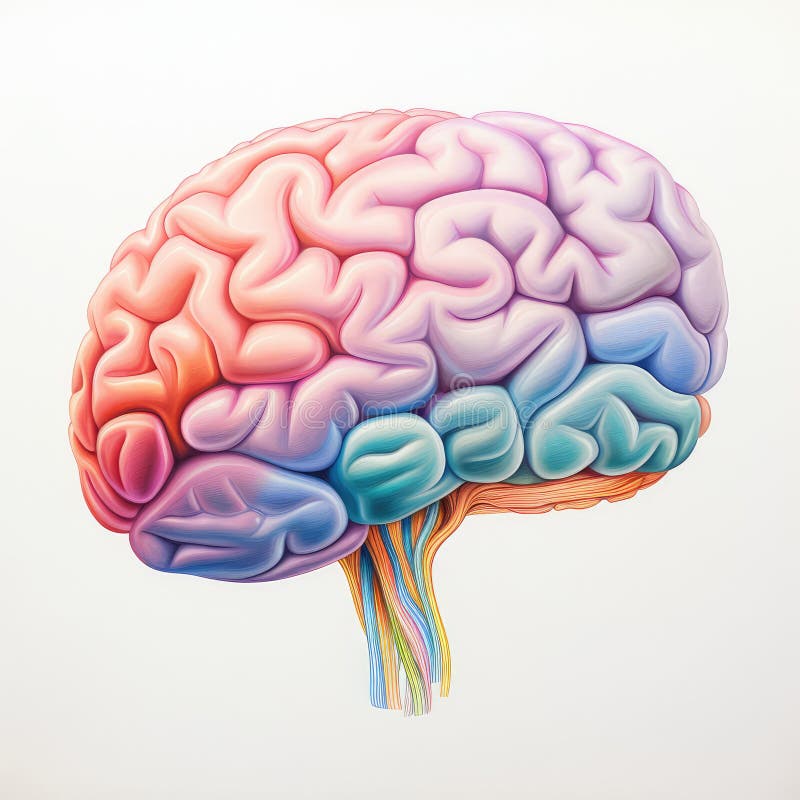 Colorful Brain Illustration, Cognitive Science, Educational Psychology ...