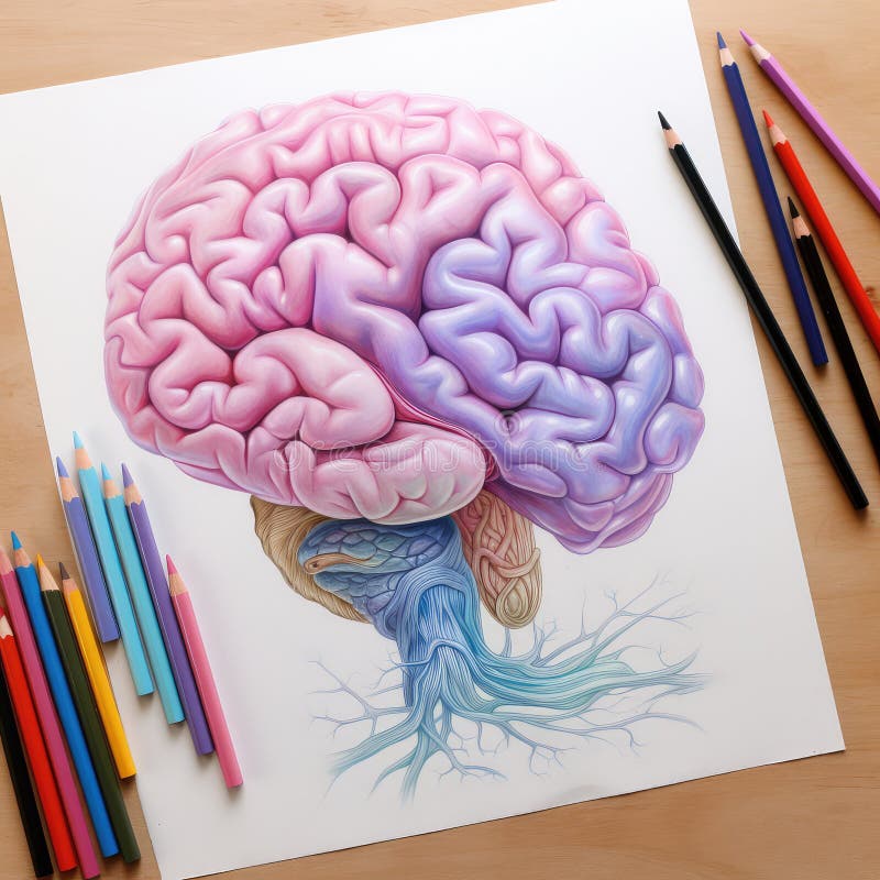 Colorful Brain Illustration, Cognitive Science, Educational Psychology ...