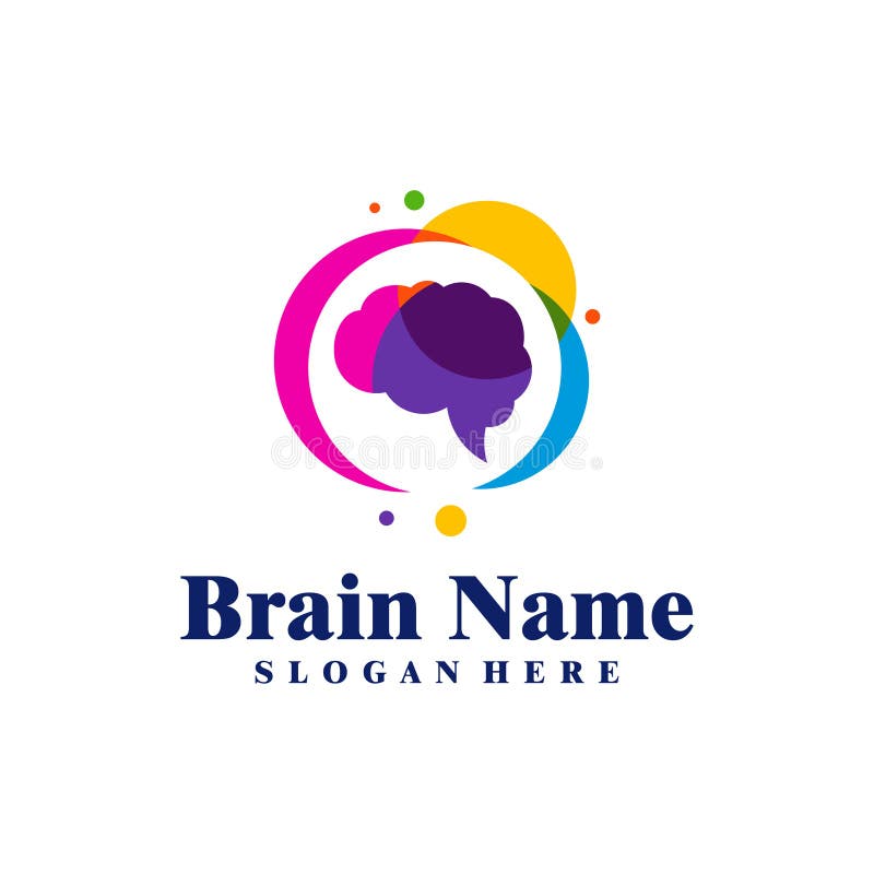 Colorful Brain Logo Design Vector. Creative Brain Logo Concepts ... Colorful Brain Logo Design Vector. Creative Brain Logo Concepts ...