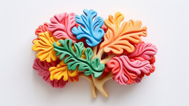 Colorful Brain Model Depicting Creativity and Diversity in Thought ...