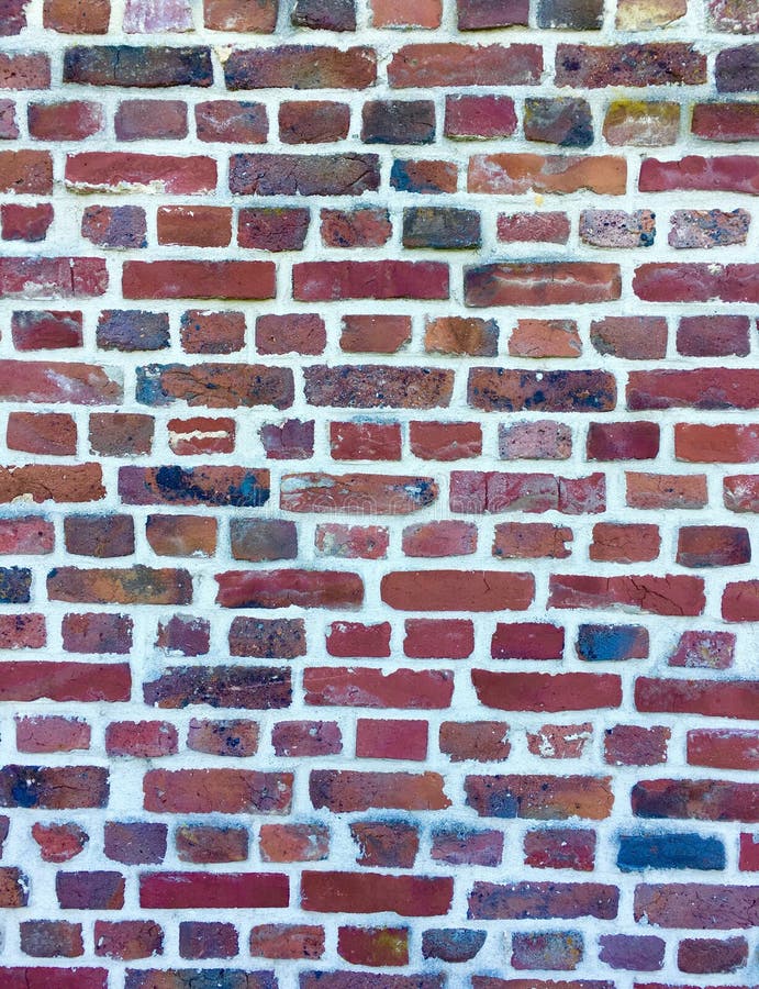 Colorful Brick Wall Background Stock Image - Image of structure ...