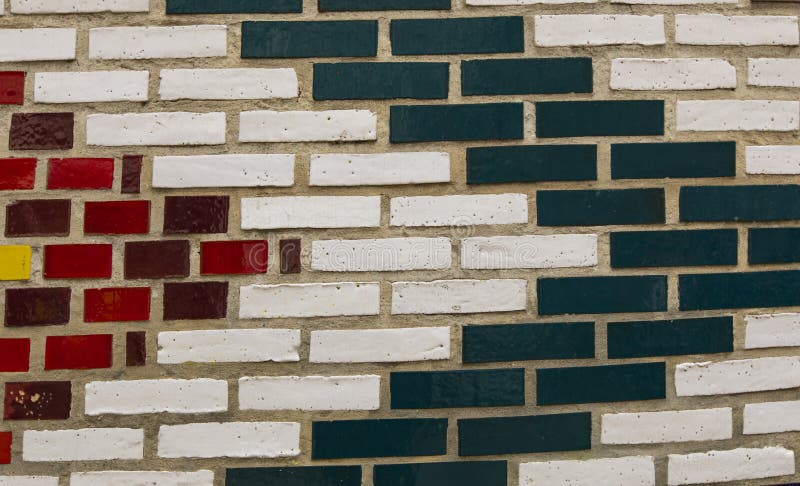 Colorful Brick Wall Background Stock Photo - Image of pieces, shape ...