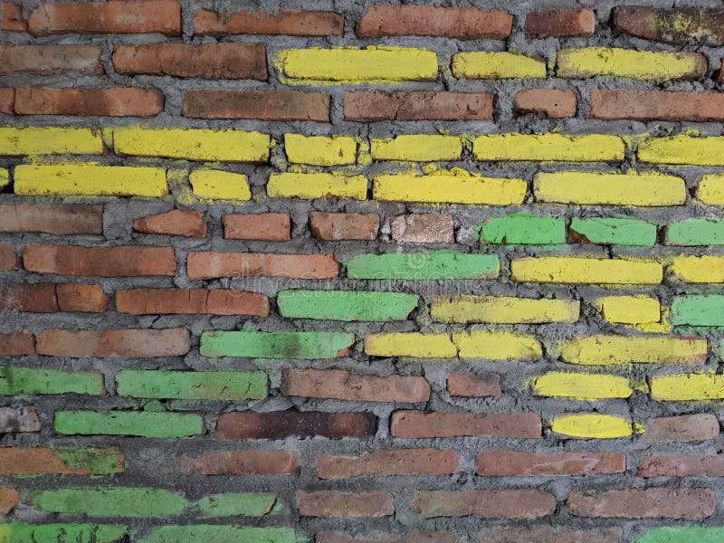 Colorful Brick Wall Texture Background Stock Photo - Image of colorful ...