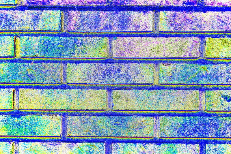 Colorful Brick Wall Texture, Brick Wall Texture is Used As a Background ...