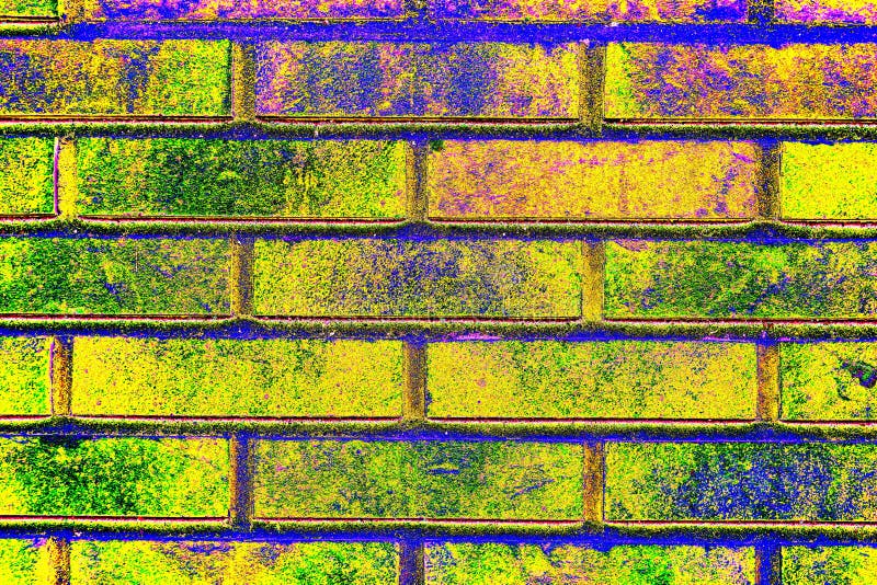Colorful Brick Wall Texture, Brick Wall Texture is Used As a Background ...