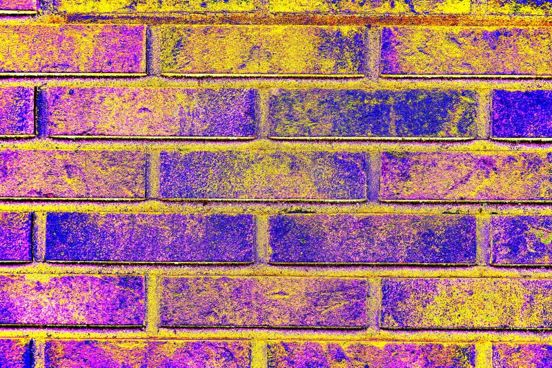 Colorful Brick Wall Texture, Brick Wall Texture is Used As a Background ...