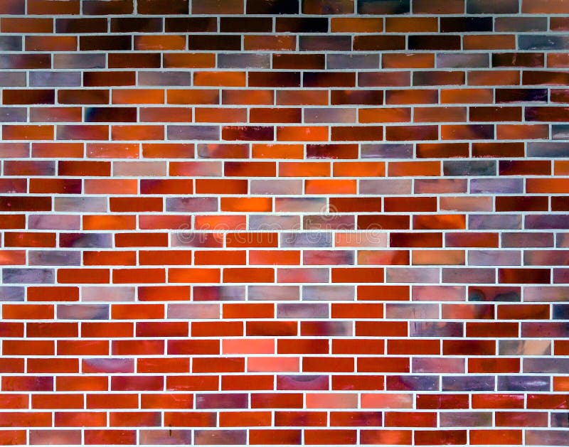 Colorful Brick Wall Background Stock Image - Image of pink, reddish ...
