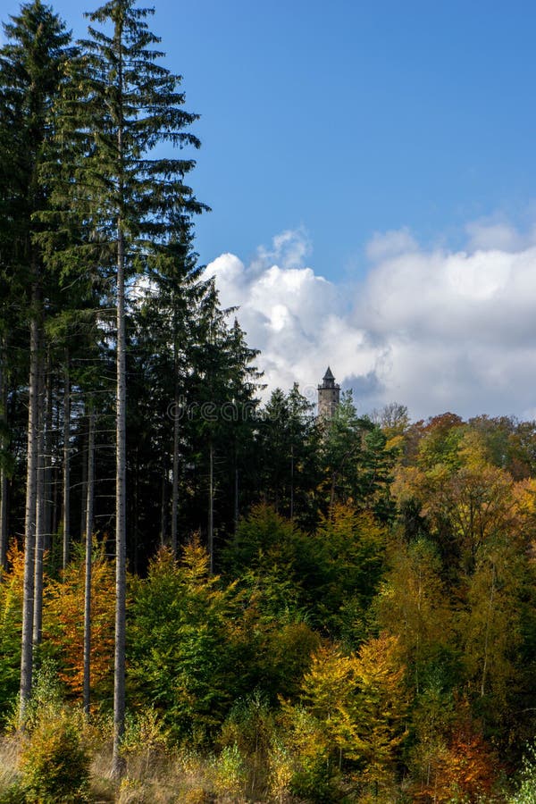 Colorful and Bright Autumn Forest, Mountains Panorama. Autumn in the ...