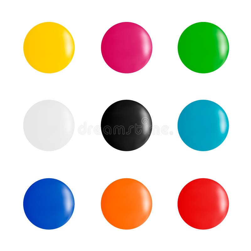 Colorful Buttons To Attach Notes.Vector Illustration. Stock Vector ...