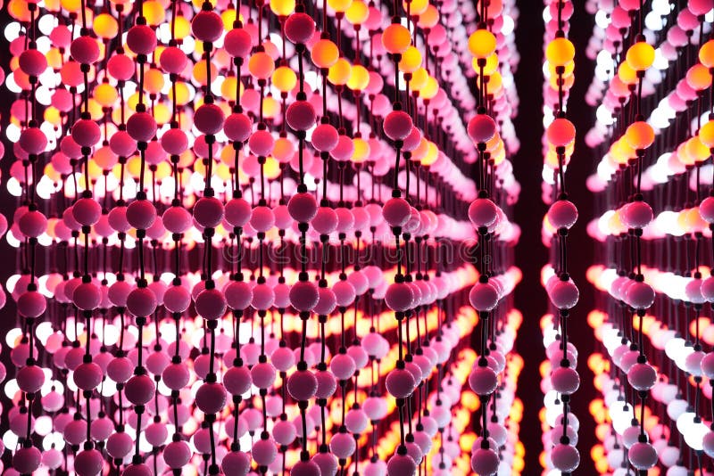 Colorful and Bright Circular Lights Stock Illustration - Illustration ...