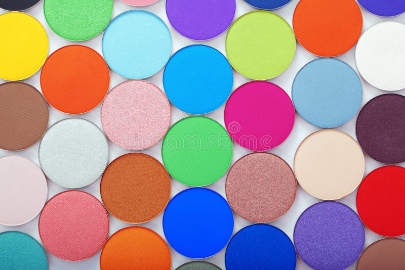 Colorful bright eye shadow stock photo. Image of glamor - 21517858