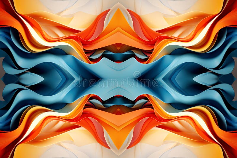 Colorful Bright Orange and Blue Paper Background. Abstract Art ...