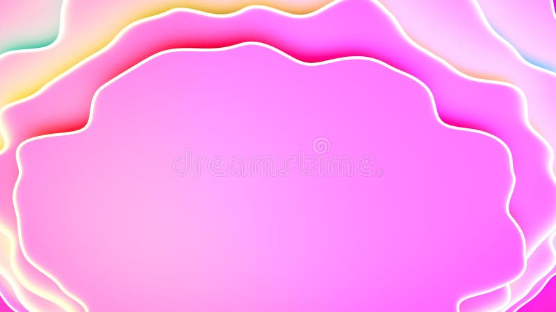 Colorful Bright Rainbow Winking Delicate Objects on Pink Bg - Abstract ...