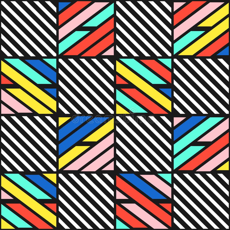 Colorful Bright Seamless Pattern Stock Illustration - Illustration of ...