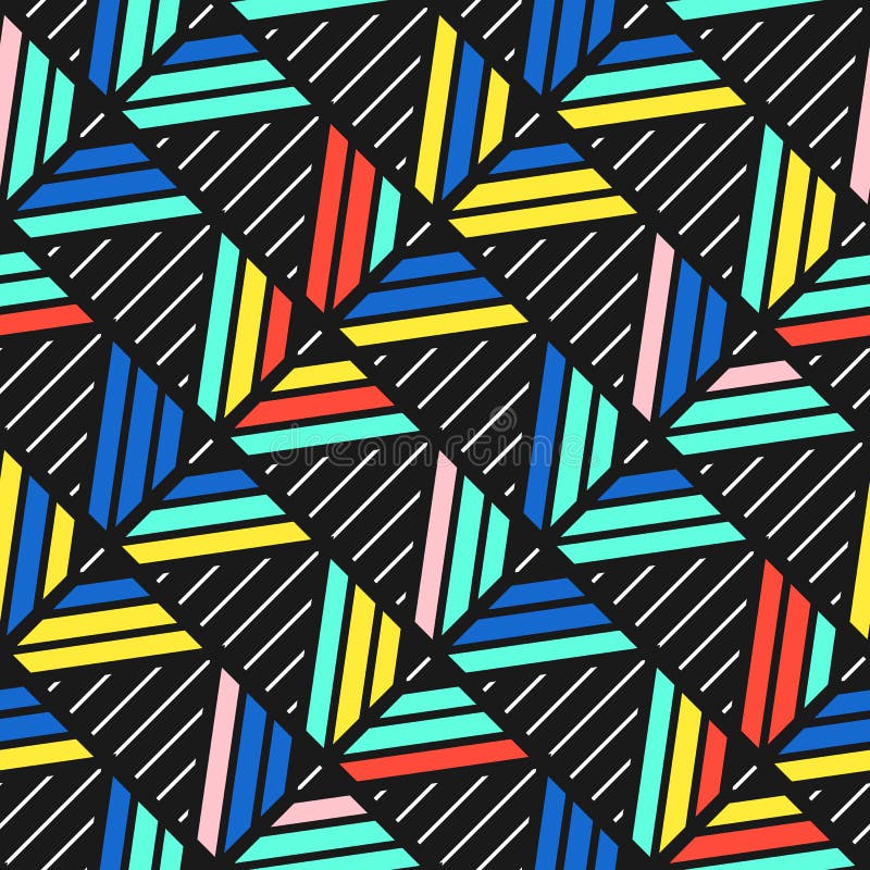 Colorful Bright Seamless Pattern Stock Illustration - Illustration of ...