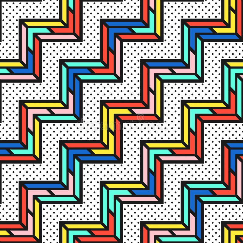 Colorful Bright Seamless Pattern Stock Illustration - Illustration of ...