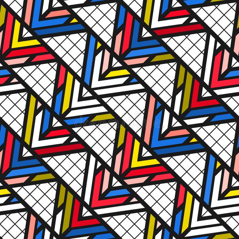 Colorful Bright Seamless Pattern Stock Illustration - Illustration of ...