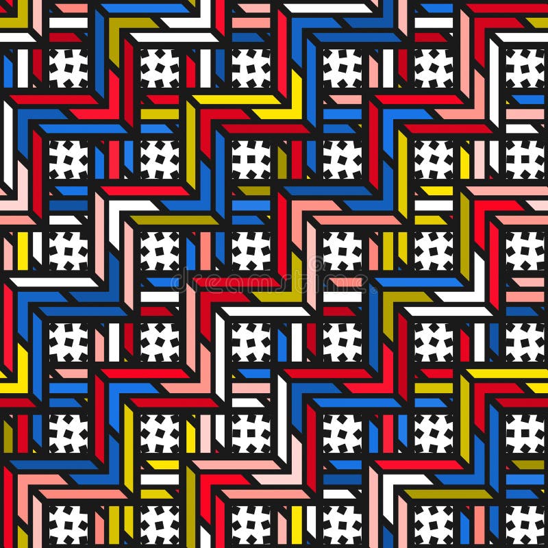 Colorful Bright Seamless Pattern Stock Illustration - Illustration of ...