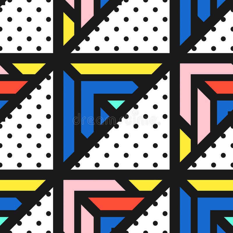 Colorful Bright Seamless Pattern Stock Illustration - Illustration of ...