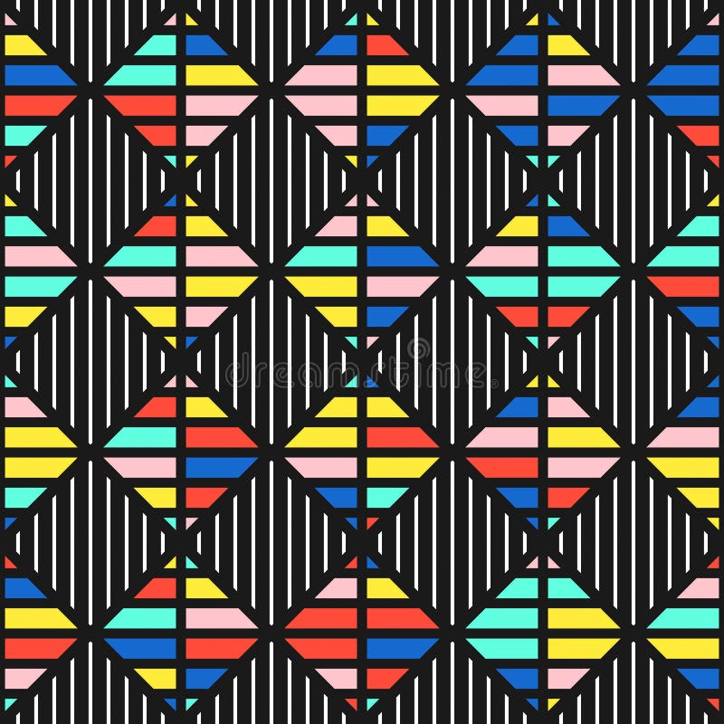 Colorful Bright Seamless Pattern Stock Illustration - Illustration of ...