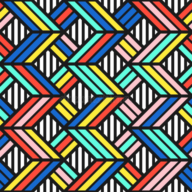 Colorful Bright Seamless Pattern Stock Illustration - Illustration of ...