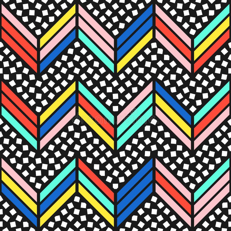 Colorful Bright Seamless Pattern Stock Illustration - Illustration of ...