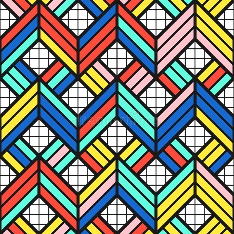Colorful Bright Seamless Pattern Stock Illustration - Illustration of ...