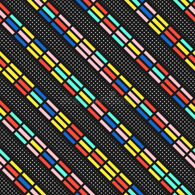 Colorful Bright Seamless Pattern Stock Illustration - Illustration of ...